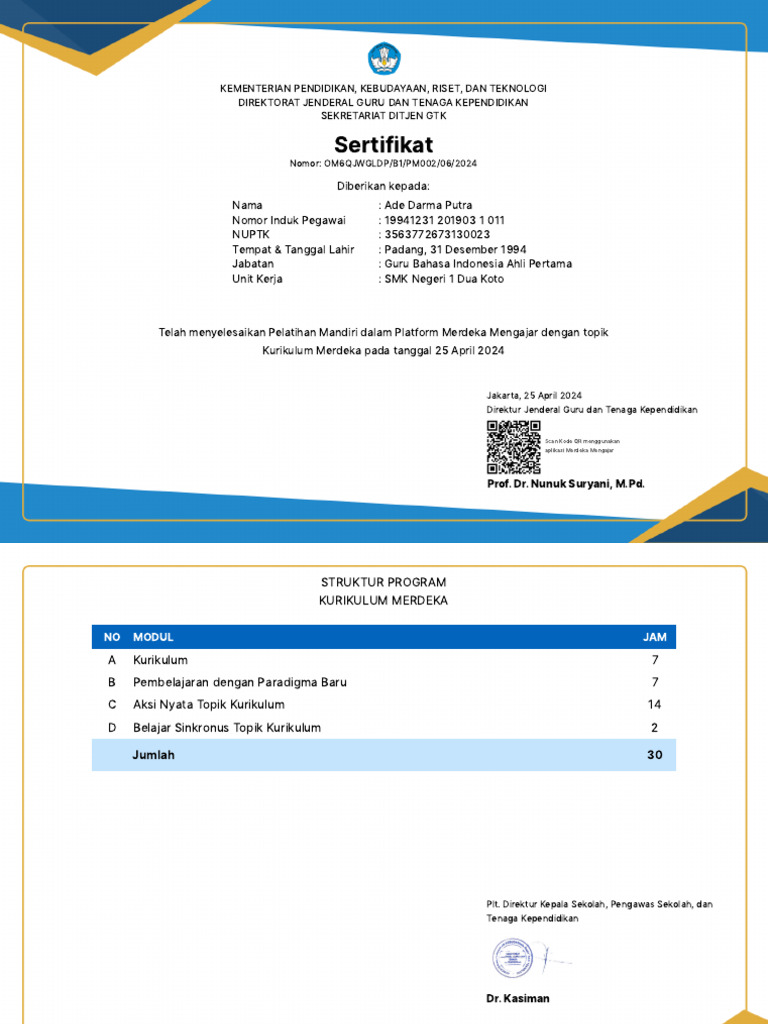 Ade Darma Putra PMM 1 | PDF
