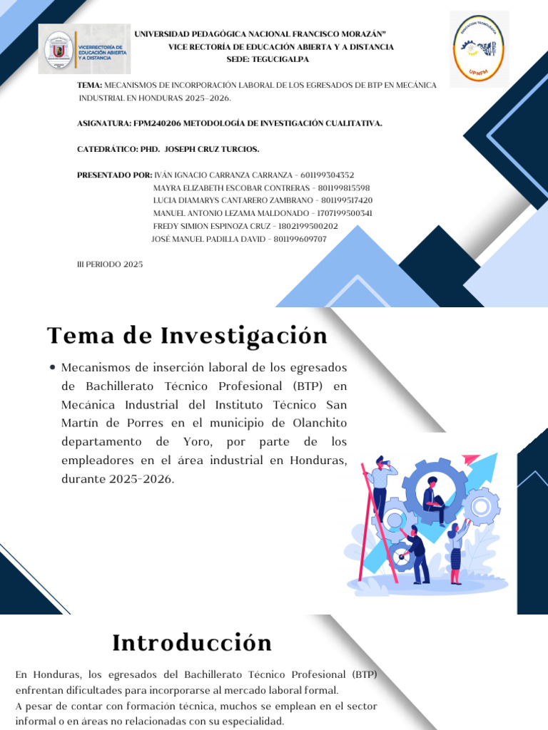 Presentación Final Grupo 2 | PDF | Empleo | Honduras