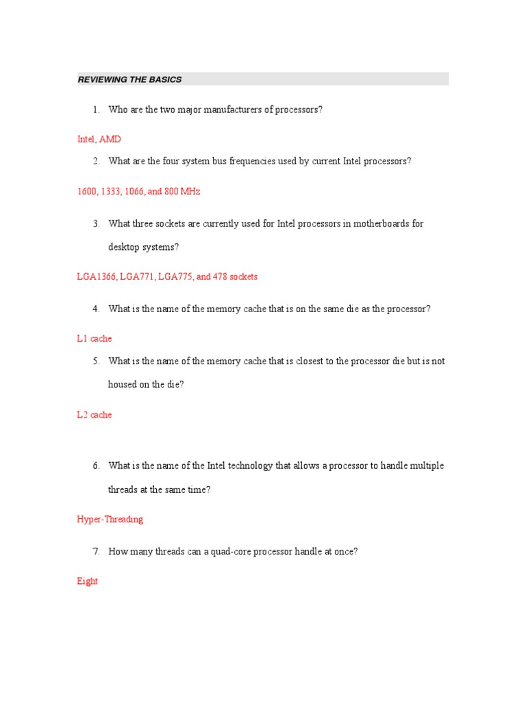 Chapter 4 | PDF | Cpu Cache | Multi Core Processor