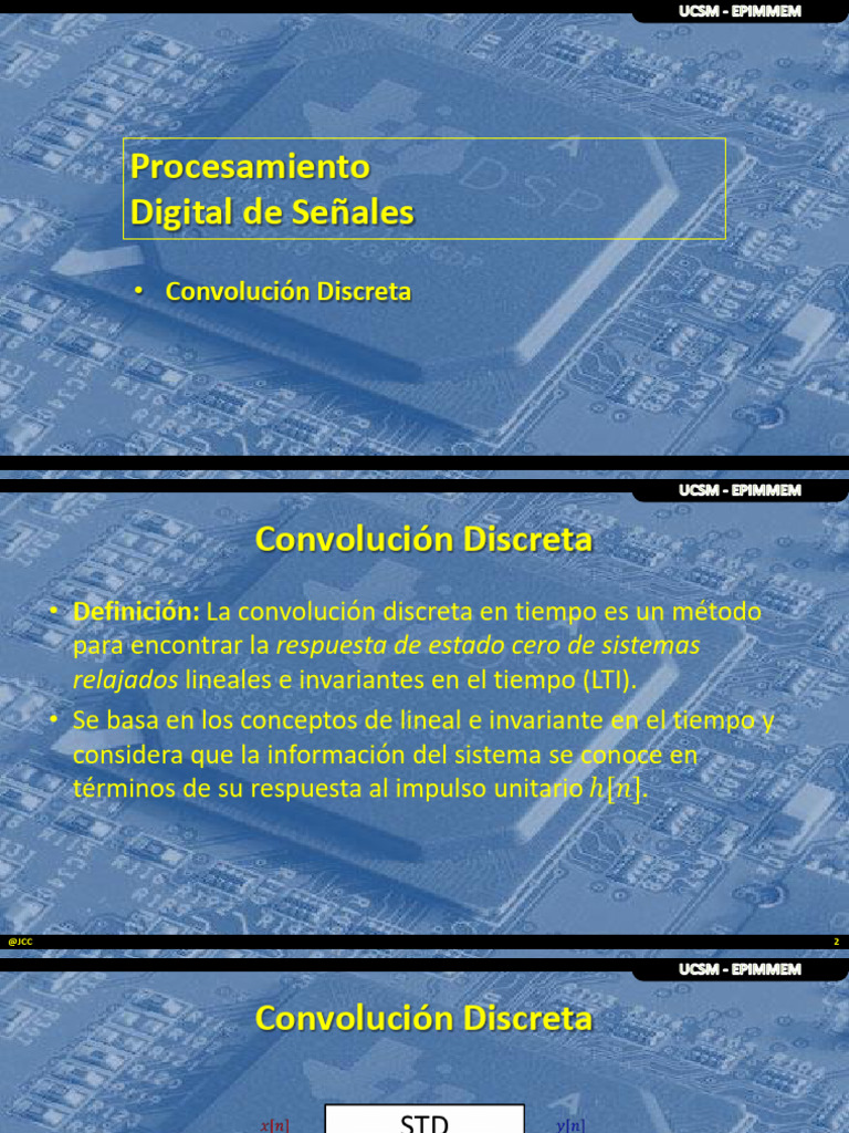 PDS5-Convolución Discreta-V25 | PDF | Circunvolución | Análisis matemático