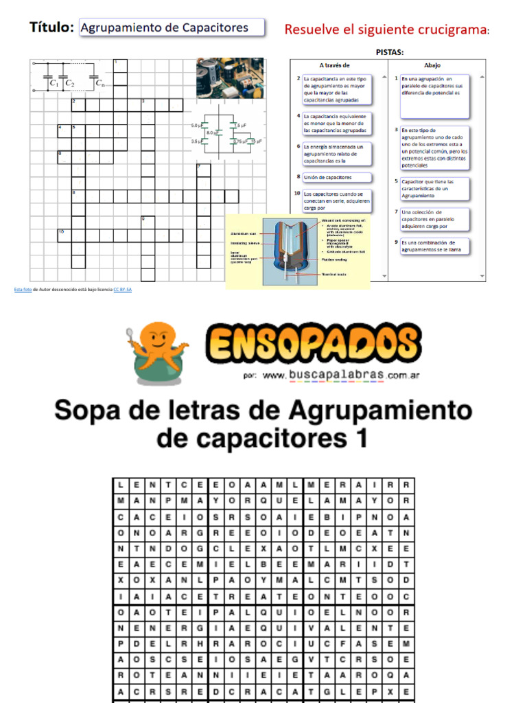 Sopa de Letras Crucigrama | PDF