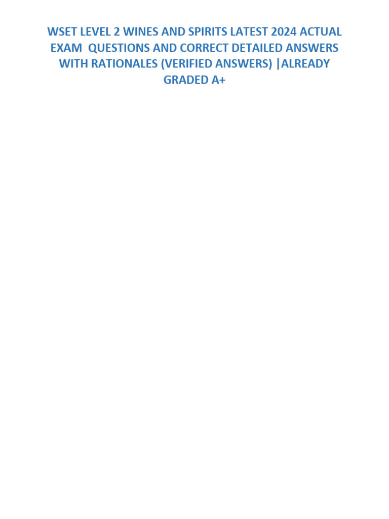 Wset Level 2 Wines and Spirits | PDF | Whisky | Wine