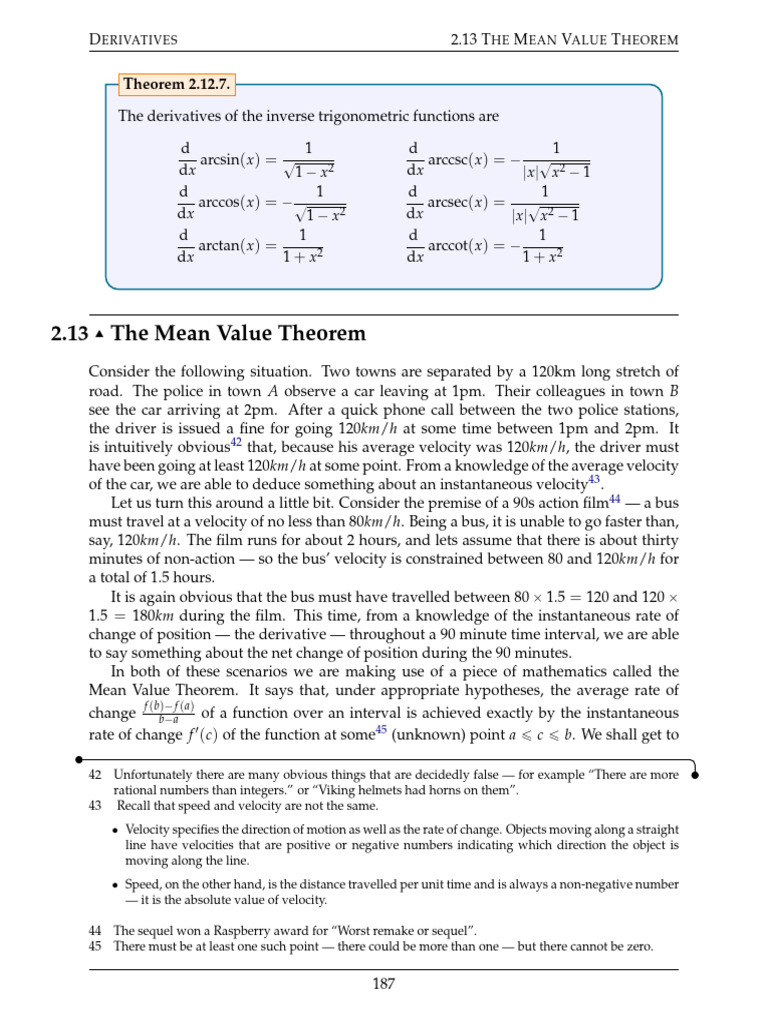 MVT Examples | PDF | Slope | Tangent