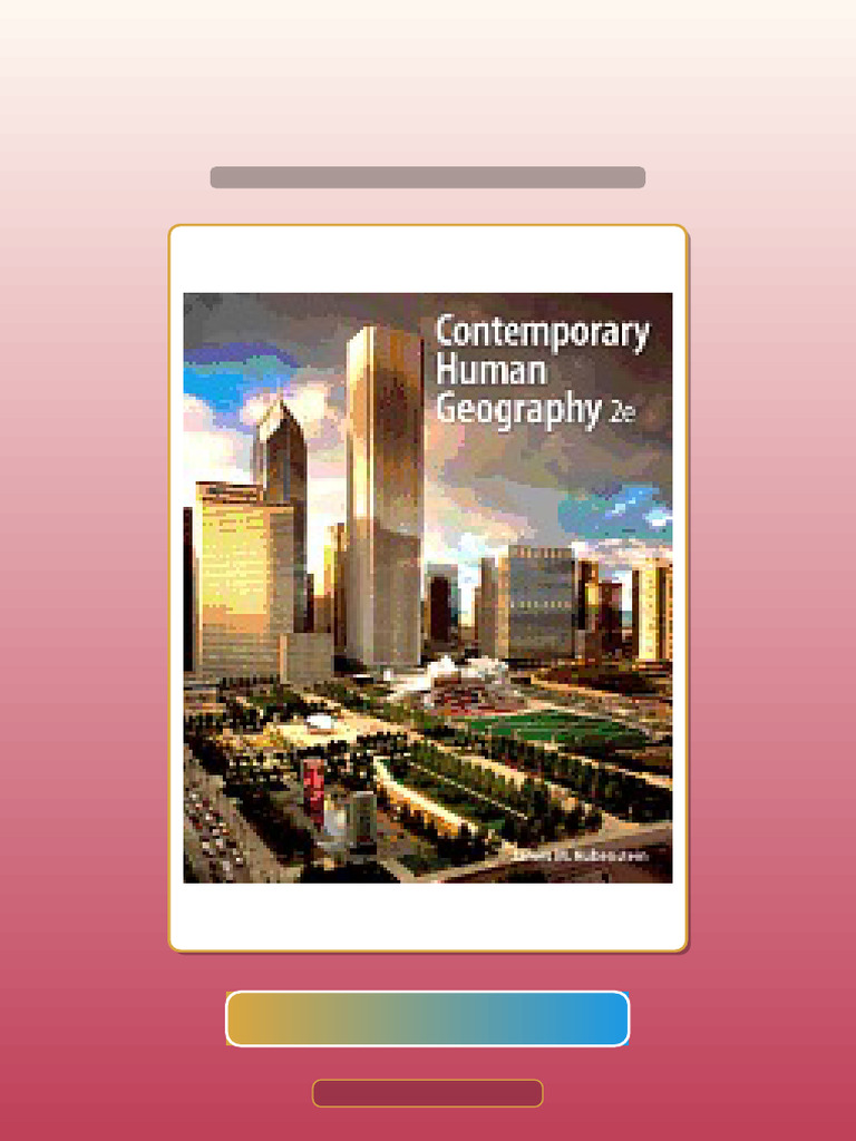 Answers for Contemporary Human Geography 2nd 0321768248 9780321768247 ...