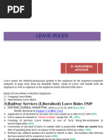 Railway Leave Rules Overview | PDF | Parental Leave | Pension
