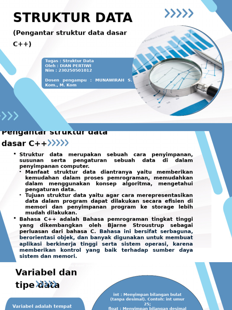Konsep Dasar Struktur Data Pada Bahasa C++ | PDF