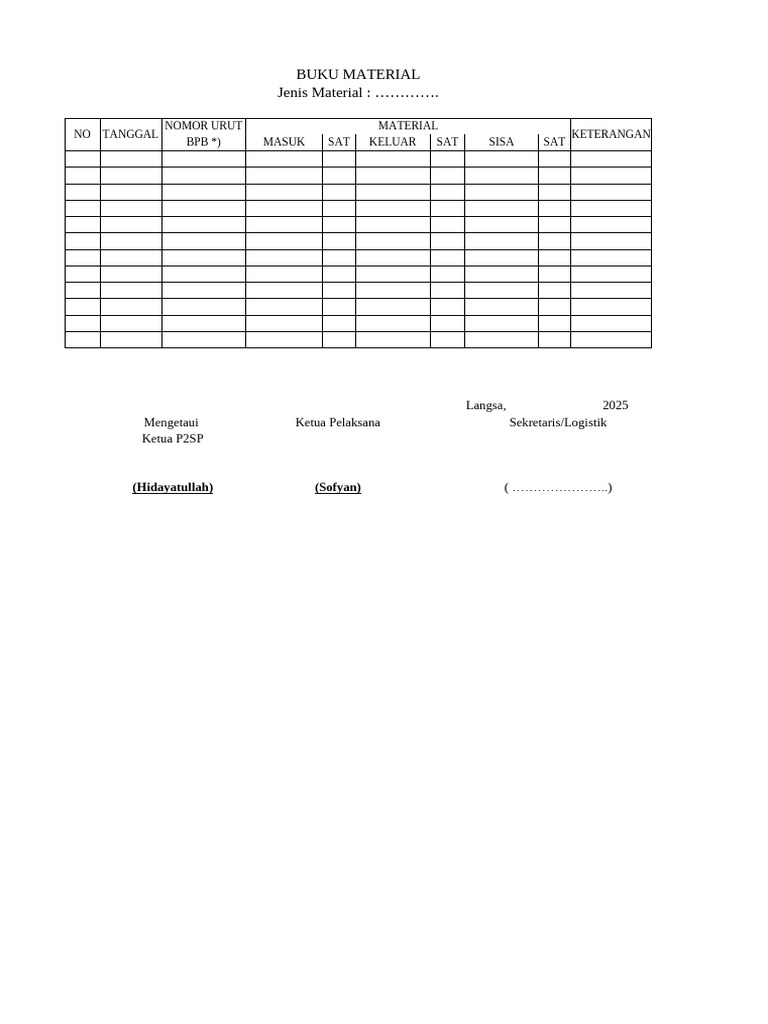 Buku Material | PDF