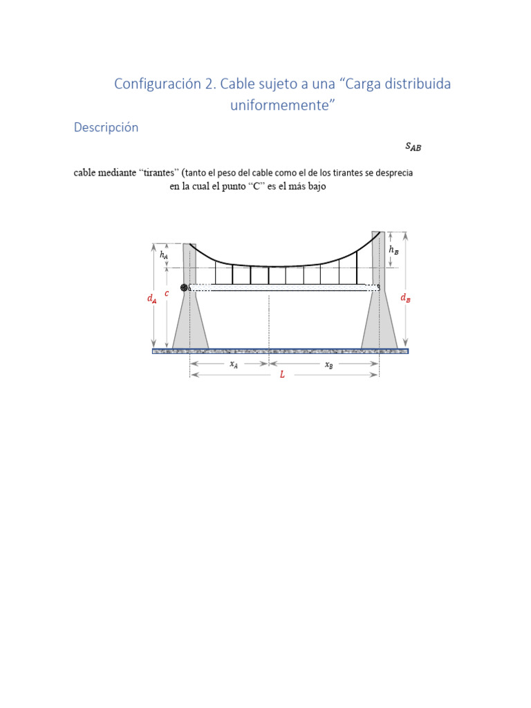 Cálculo de Tensiones y Longitud de Cables | PDF | Integral | Variable ...