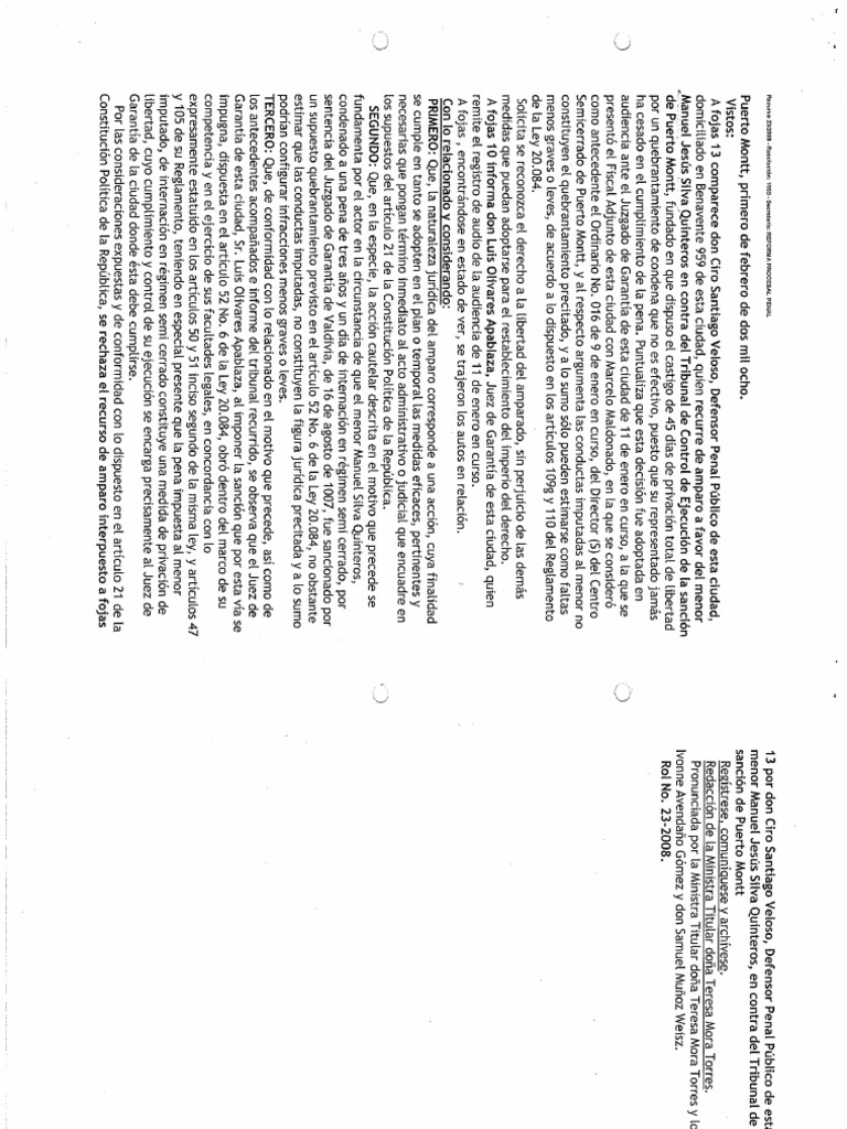 Quebrantamiento Régimen Semicerrado 3 | PDF