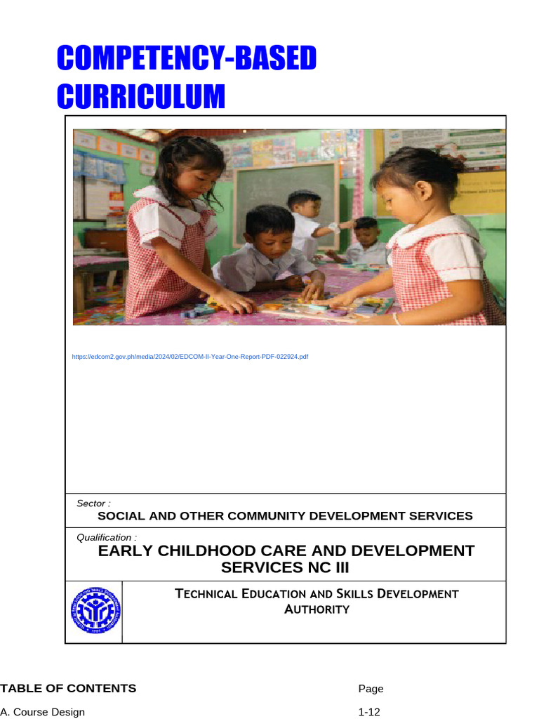 Early Childhood Care Curriculum Guide | PDF | Methodology | Learning