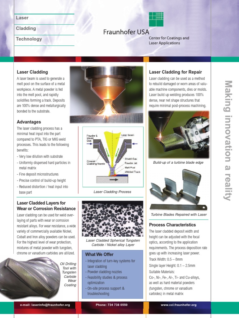 Fraunhofer Laser Cladding Applications | Download Free PDF | Tungsten ...