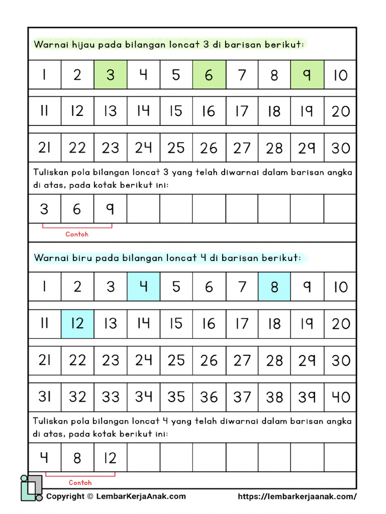 Bilangan Loncat 3 Dan 4 - Display Chart | PDF