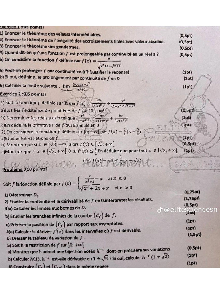 Devoir Math Tle s2 | PDF