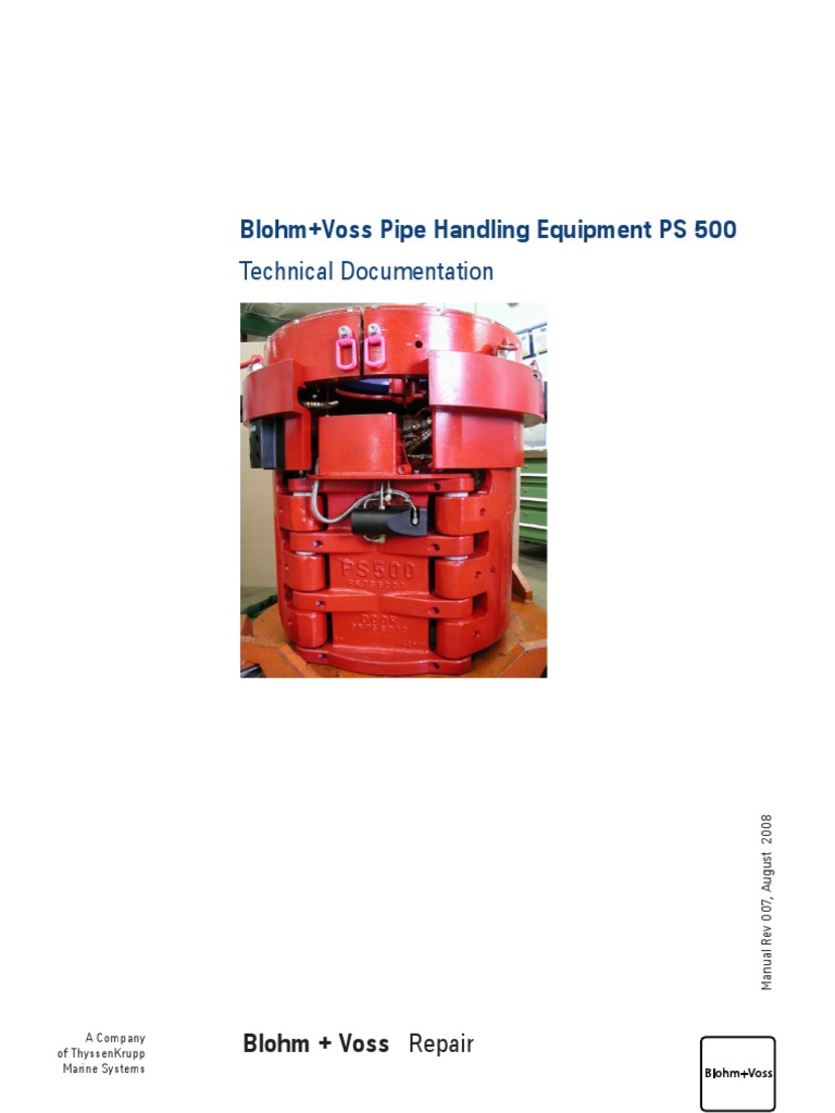 B+V Manual - Power Slip, Hydraulic Op. PS 500 - Rev007 Valid From SN ...