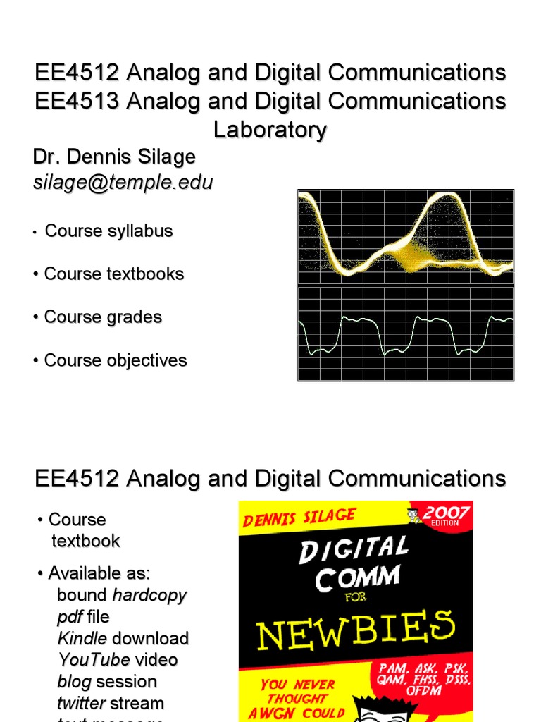 EE4512 Analog and Digital Communications EE4513 Analog and Digital ...