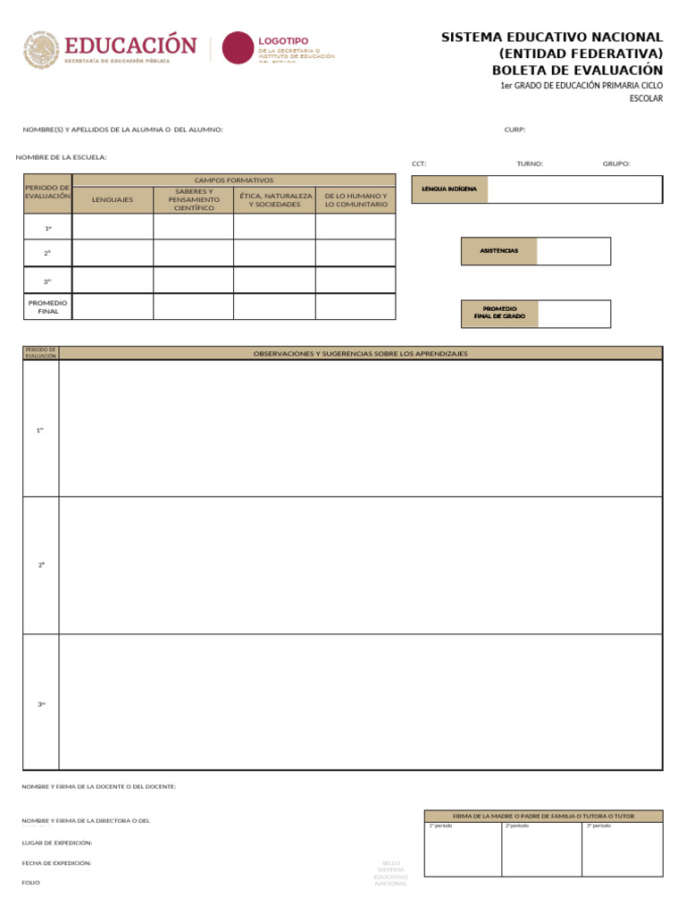 Boletas Primaria | PDF | Maestros | Escuelas