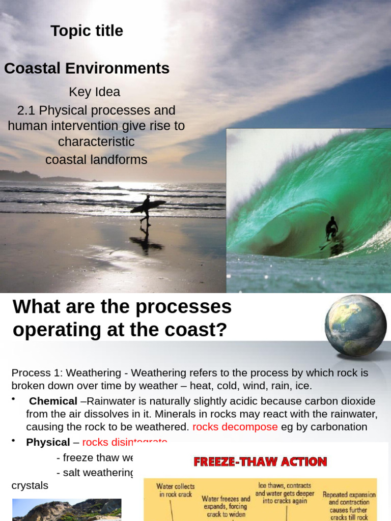 Lesson 1 and 2 Coastal Processes and Waves | PDF | Coast | Beach