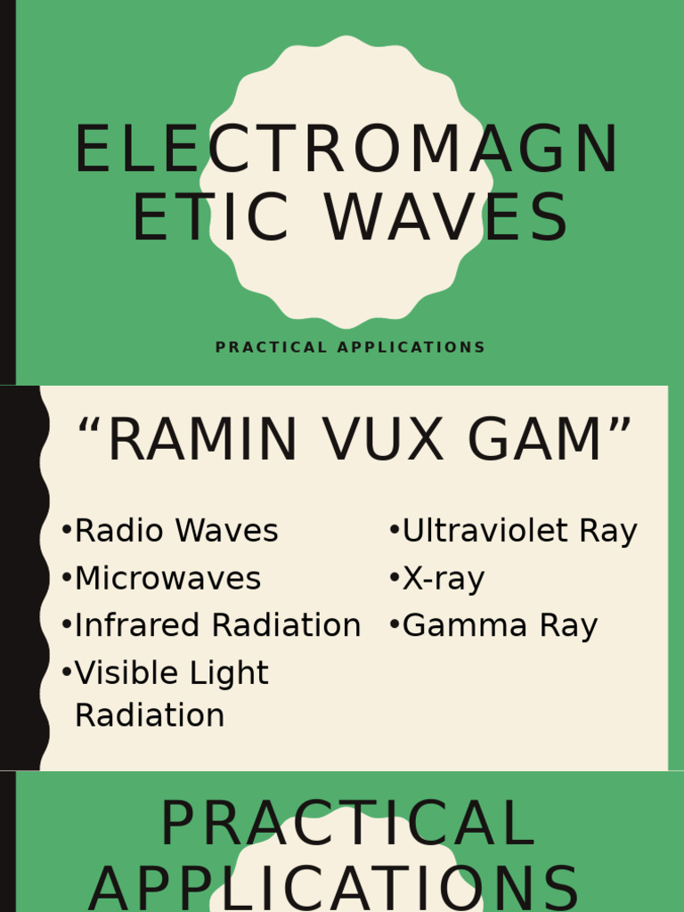Application of Electromagnetic Waves 1 | PDF | Electromagnetic ...