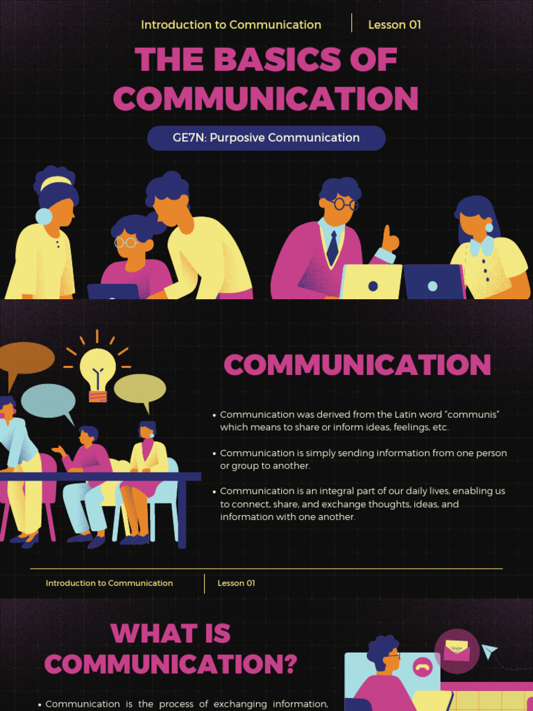 Lesson I and II- Basics of Communication, Verbal and Non-Verbal Communication | PDF ...