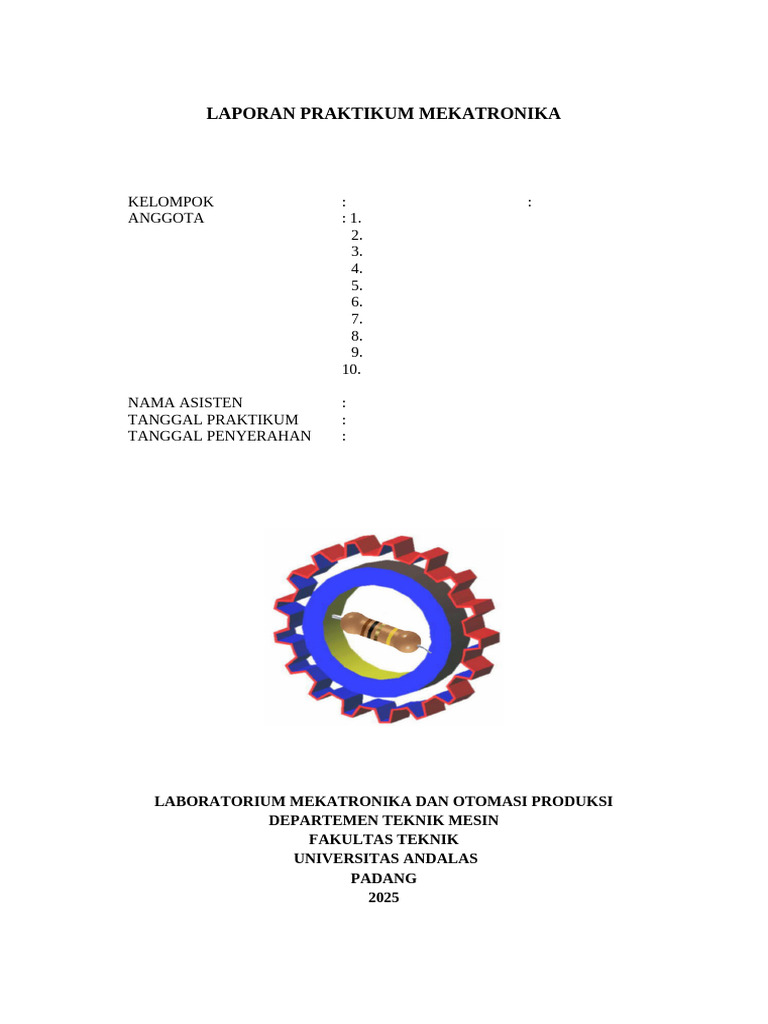 Laporan Praktikum Mekatronika 2025 | PDF