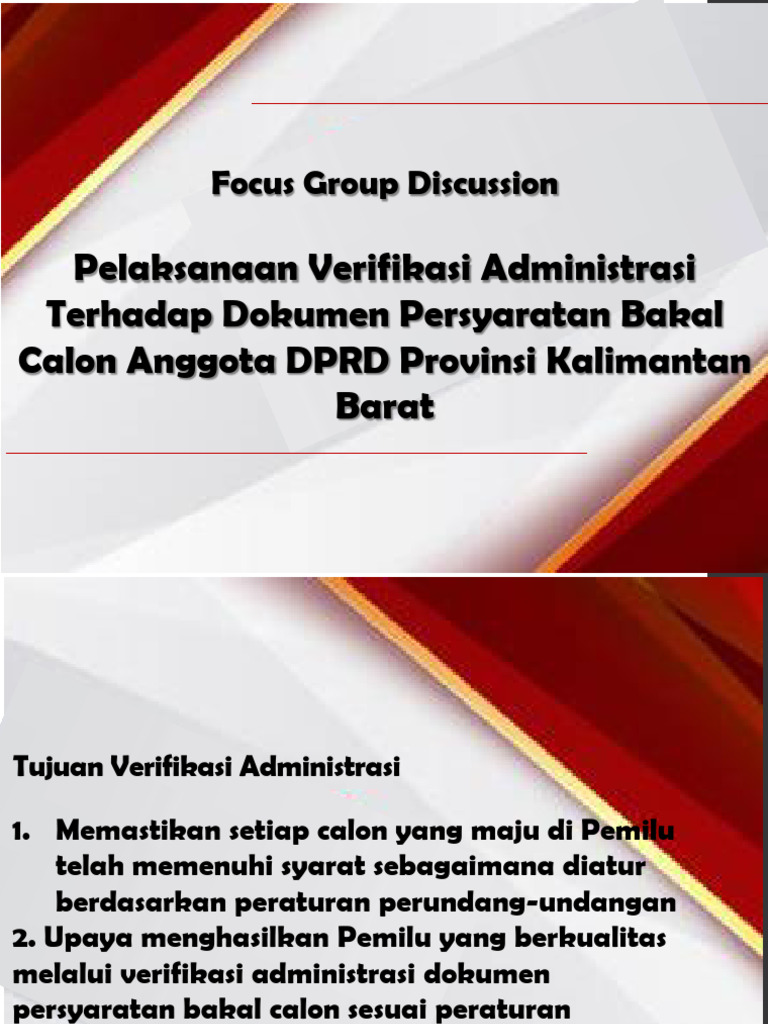 Materi FGD_Pencalonan | PDF
