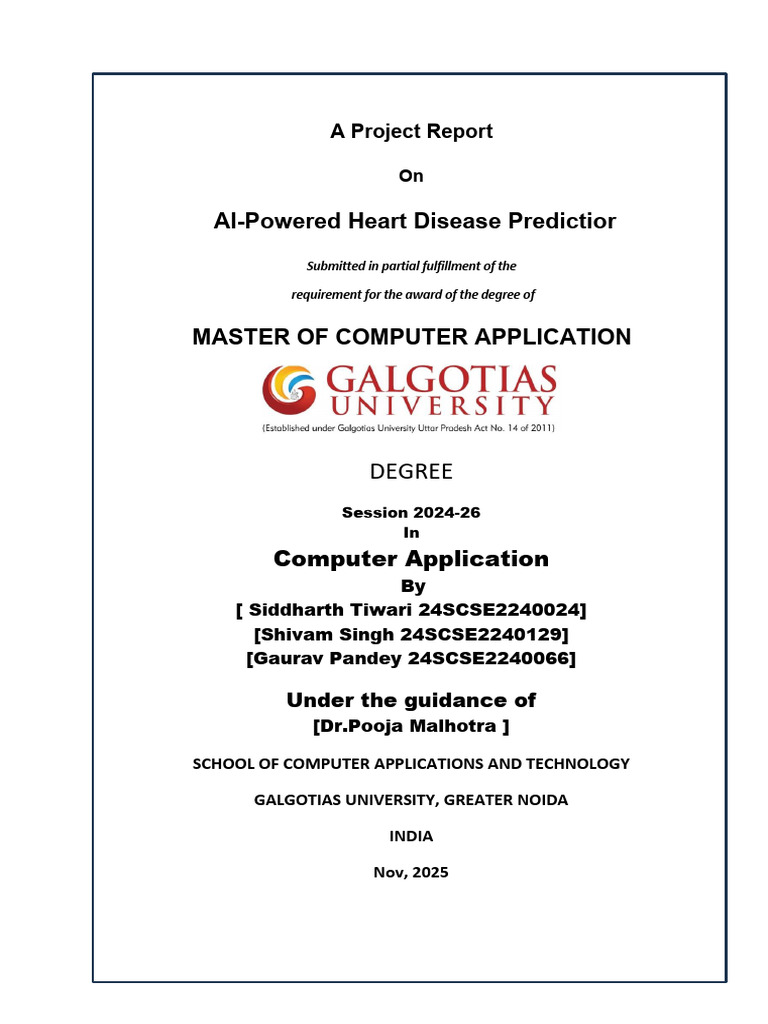 Final Report - Format (2025-2026) (2) - Removed | PDF | Thesis | Science