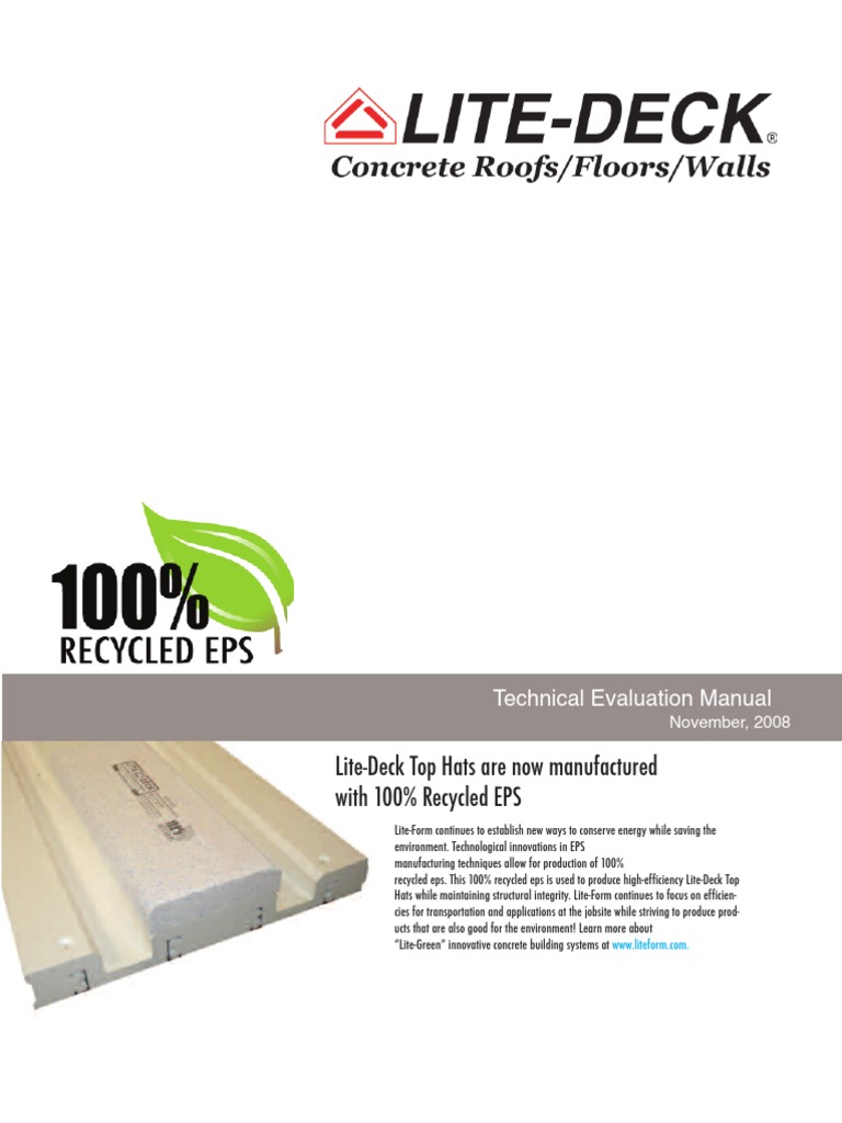 Lite-Deck Book Web | PDF | Polystyrene | Drywall