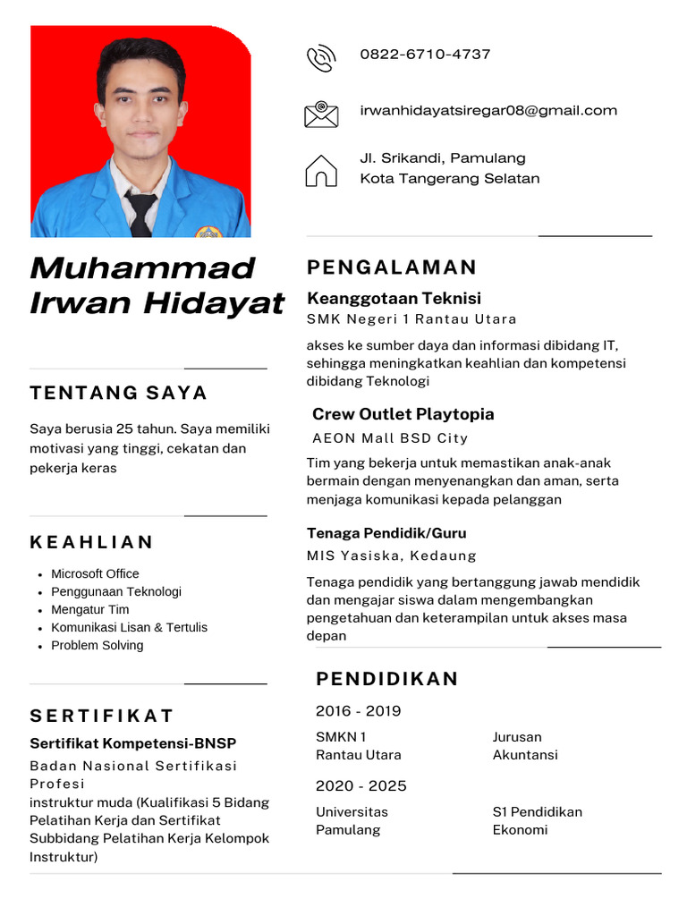 CV Dan Lamaran Kerja | PDF