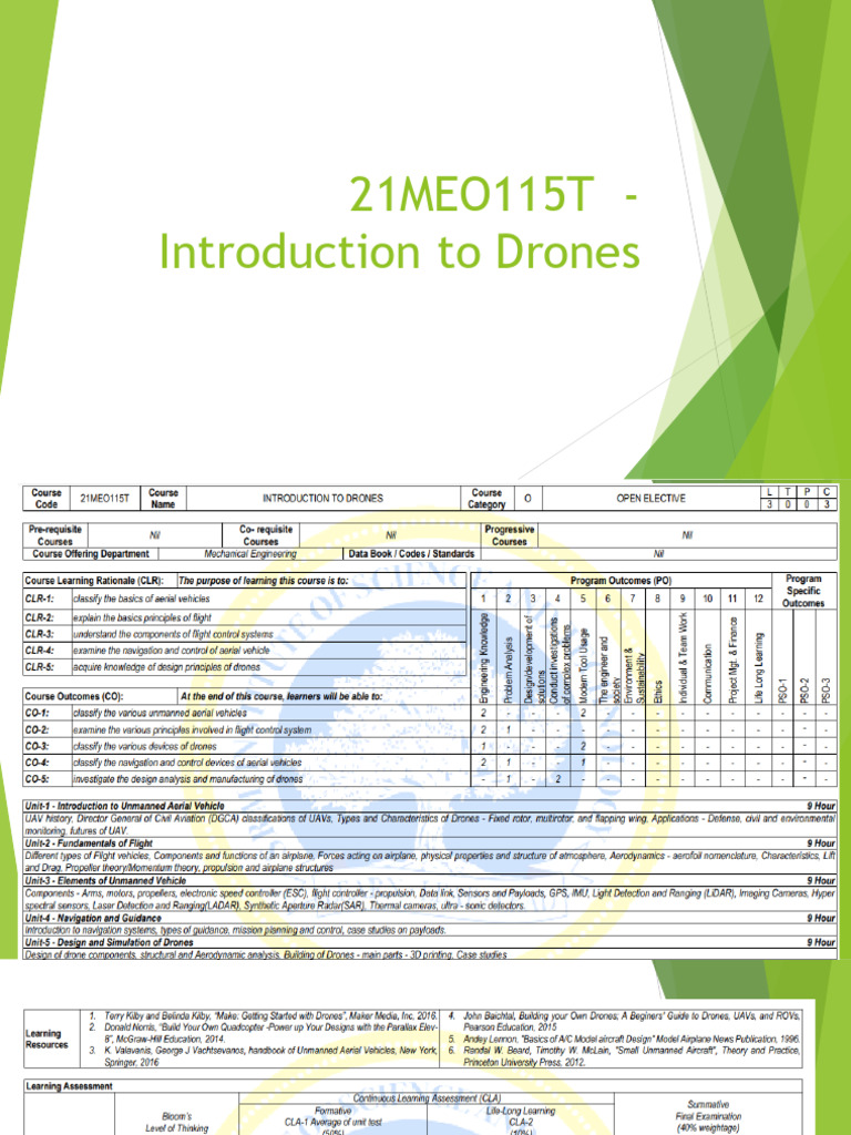 Unit 1 | PDF | Unmanned Aerial Vehicle | Helicopter Rotor
