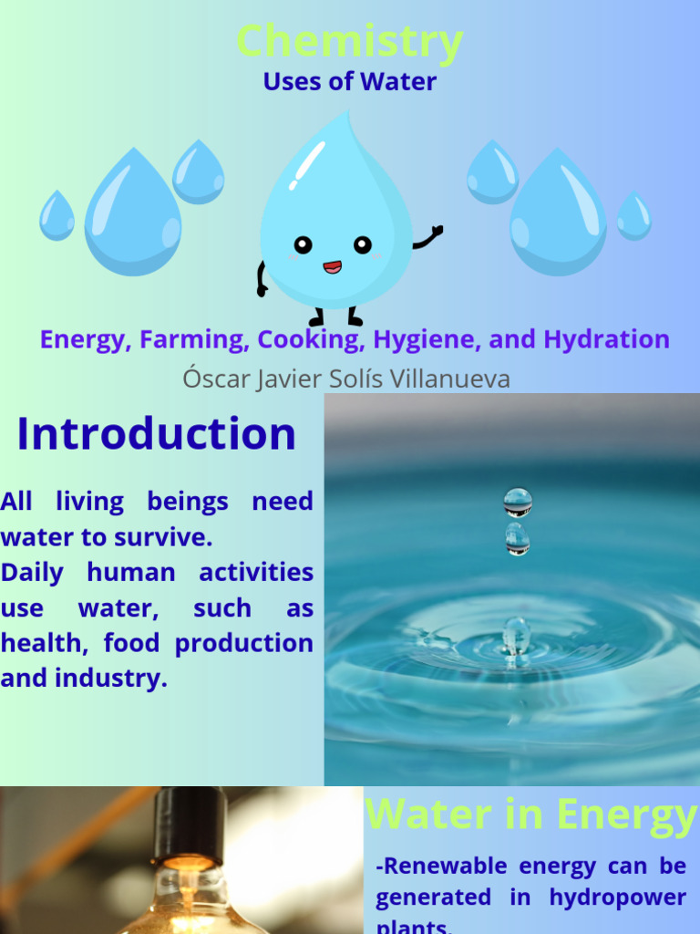 Essential Uses of Water in Daily Life | PDF | Water | Agriculture