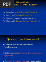 Comprendre l'Hémostase et ses Étapes | PDF | Coagulation | Hémostasie
