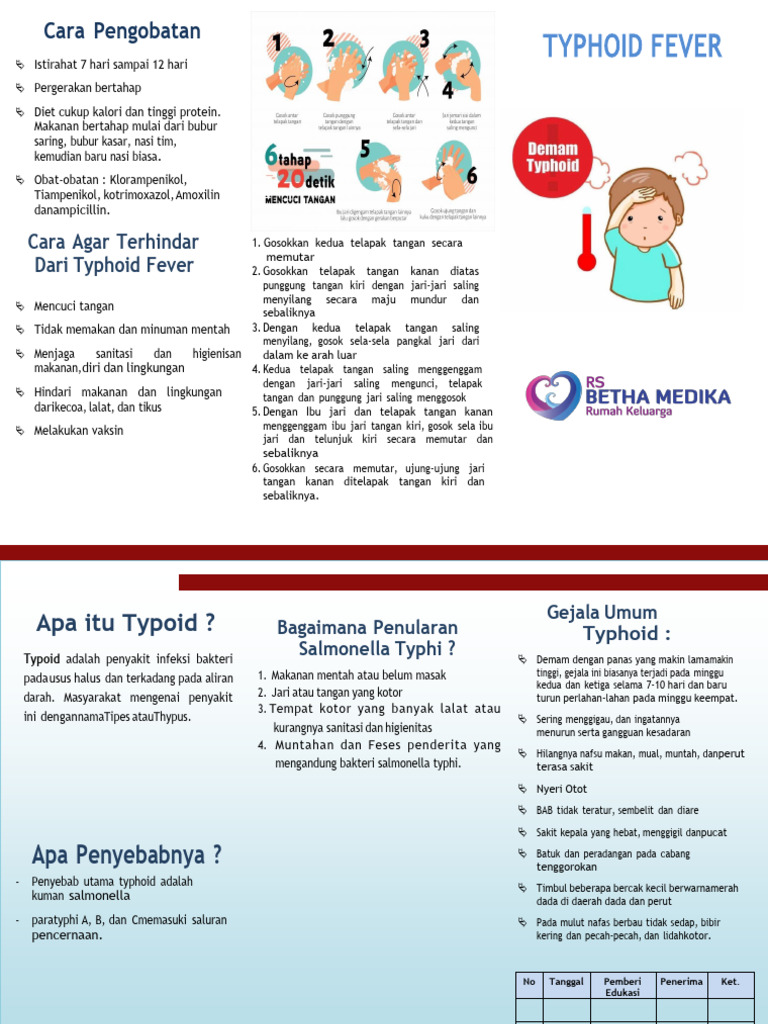 Panduan Pengobatan dan Pencegahan Tipes | PDF