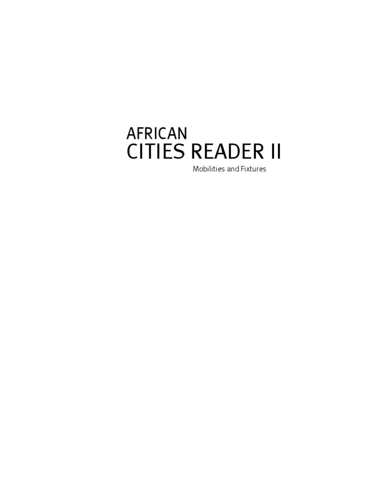 African Cities Reader II - Online | PDF | Democratic Republic Of The Congo | Multimedia