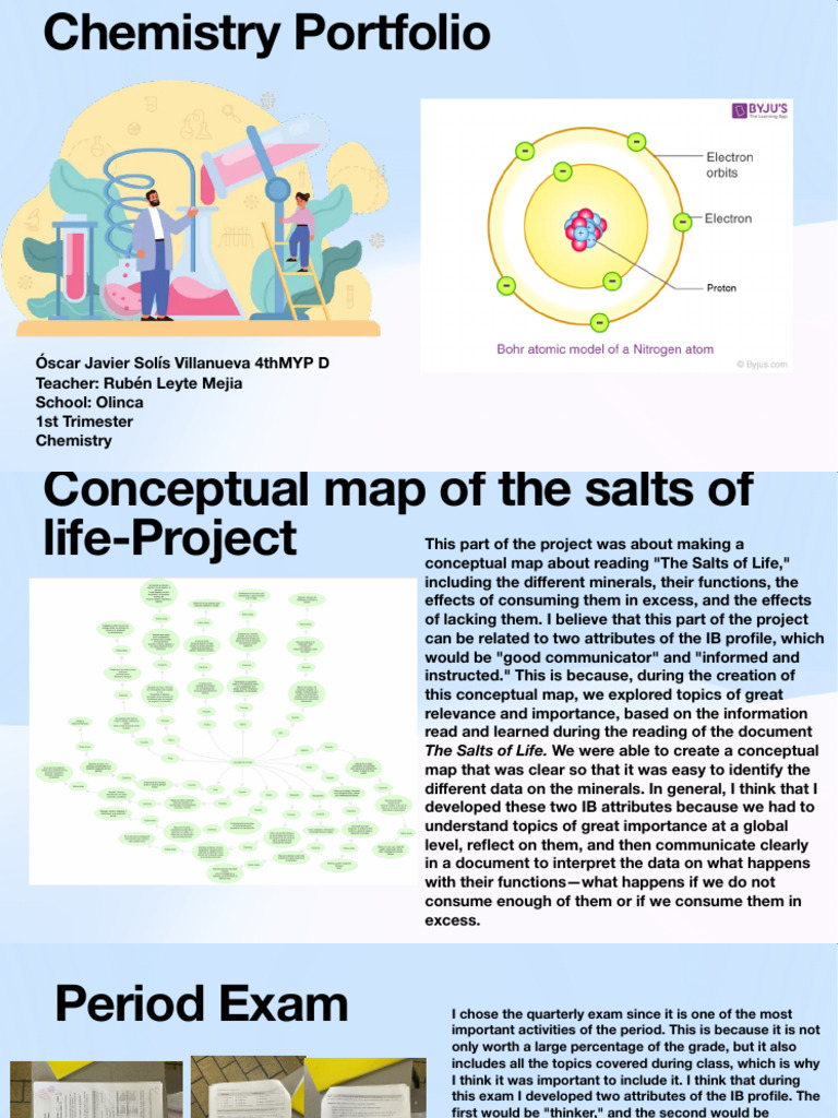 Chemistry Portfolio | PDF | Knowledge | Teachers