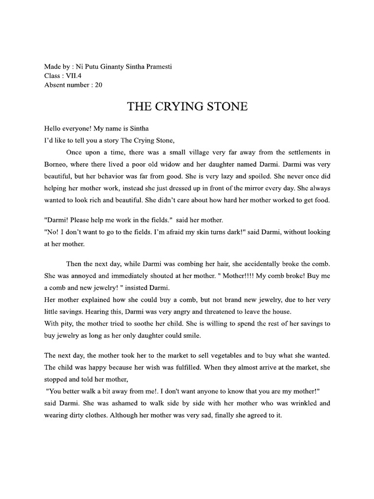 The Crying Stone | PDF