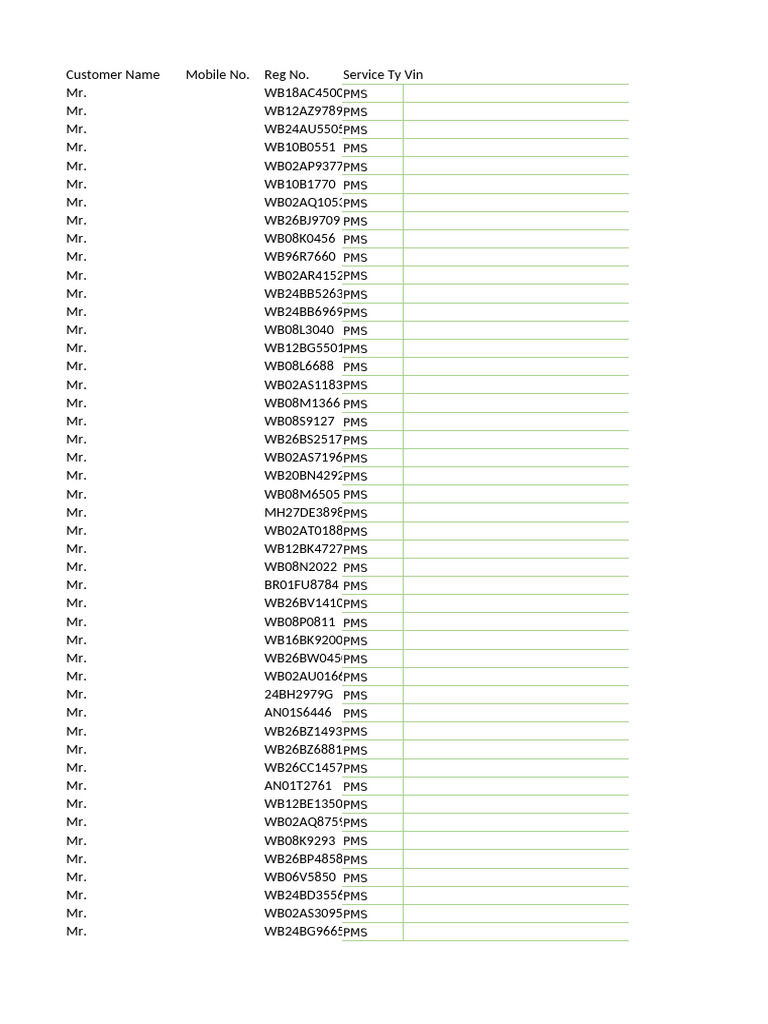 Excel Template (1) | PDF