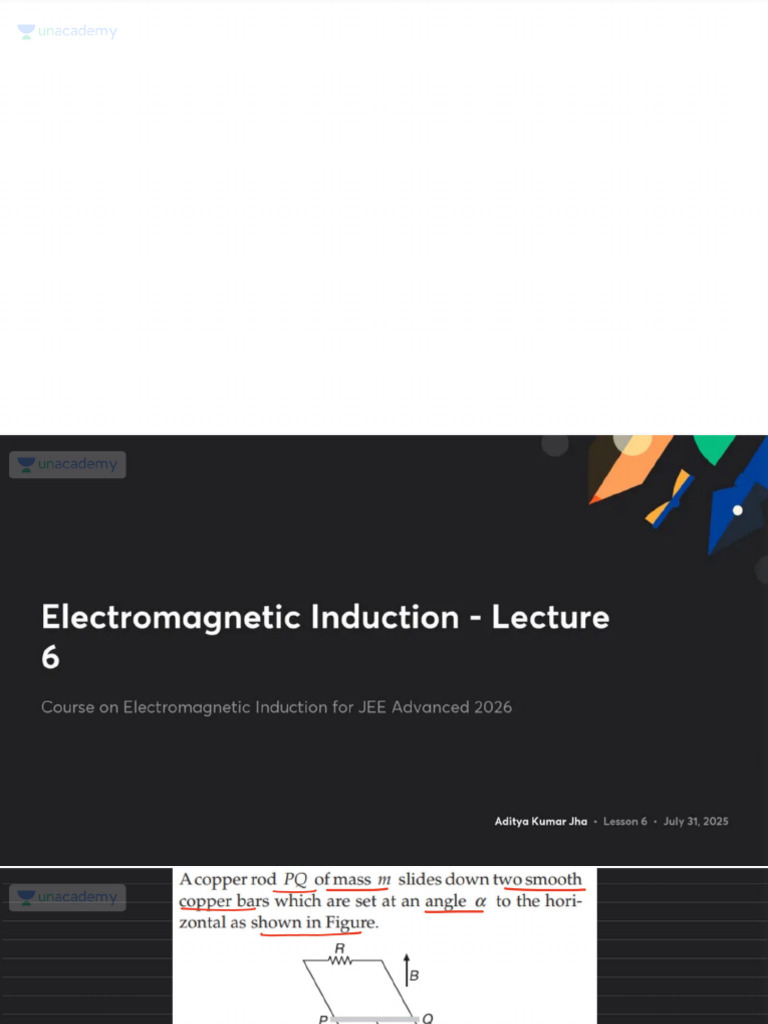 Electromagnetic Induction Lecture 6 With Anno | PDF