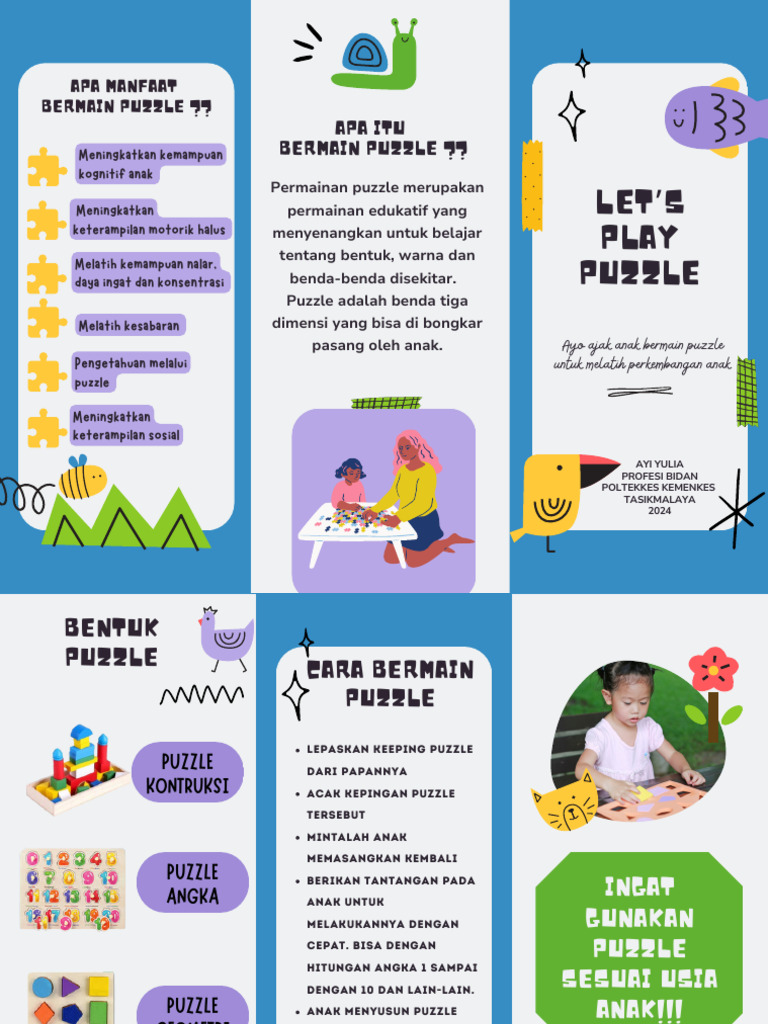 Leaflet Bermain Puzzle | PDF