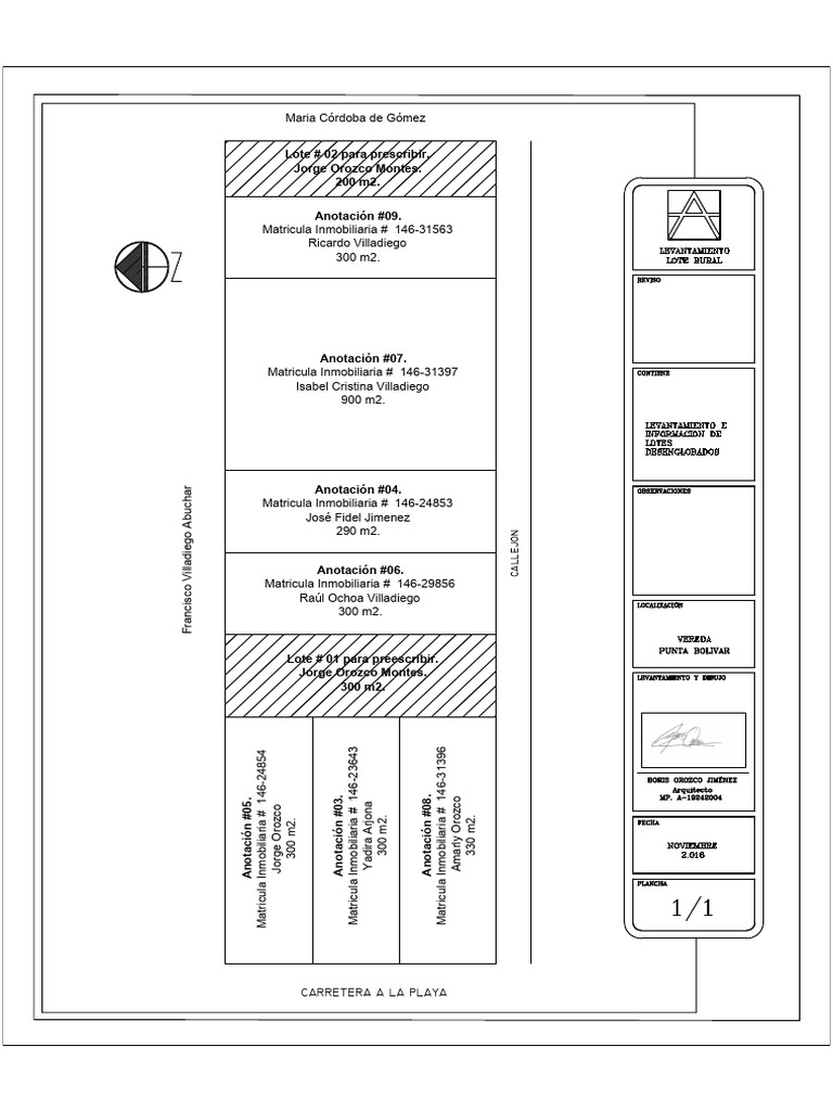 Plano Lote 3.302 M2 - Matriz | PDF