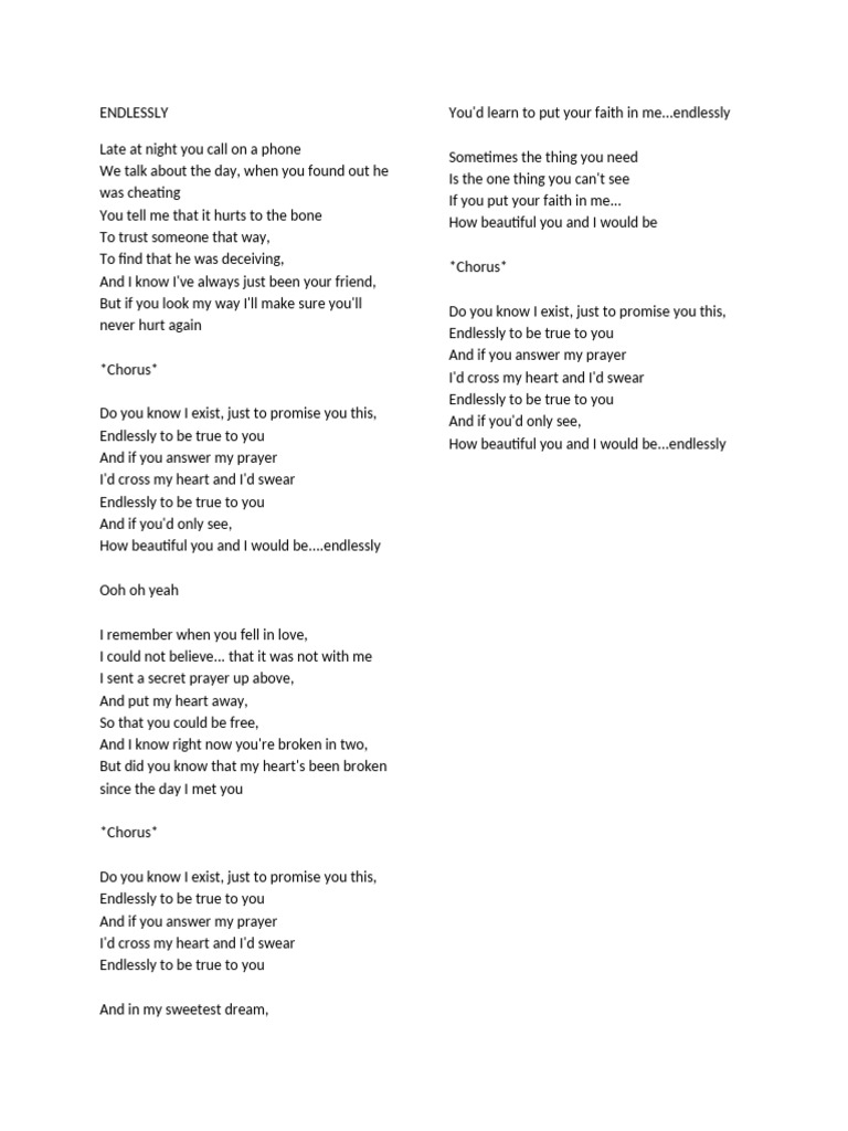 Endlessly | PDF
