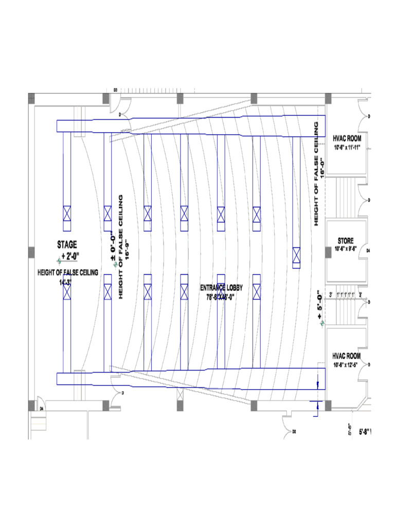 Auditorium Ducting Layout | PDF