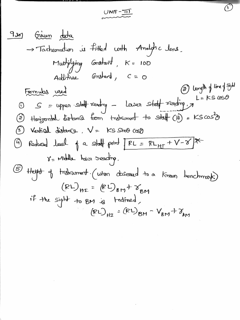 Unit III Problems chain compass sut ehing | PDF
