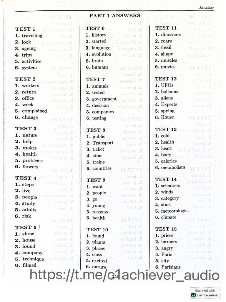 Target Reading Answers | PDF