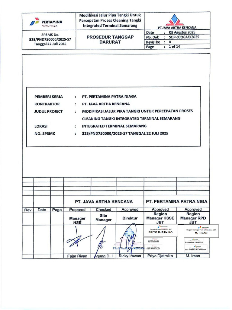 Modifikasi Pipa untuk Cleaning Tangki | PDF