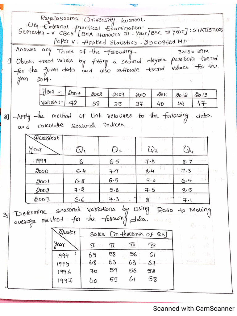 Applied Statistics | PDF