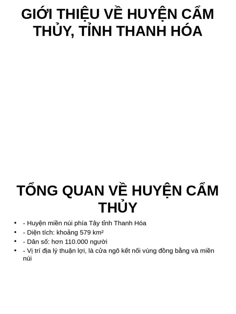 Gioi Thieu Huyen Cam Thuy | PDF
