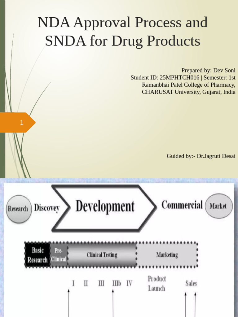 NDA and SNDA Approval Process Guide | PDF | Food And Drug ...