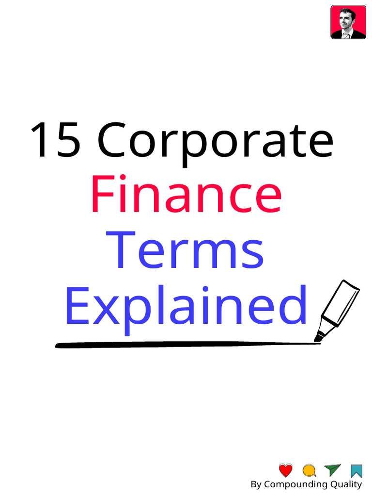 Key Corporate Finance Terms Explained | PDF | Net Present Value | Cost ...