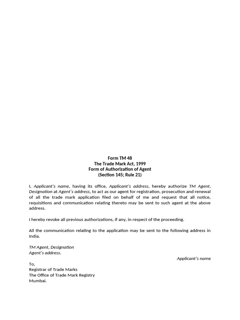 Form TM 48 | PDF