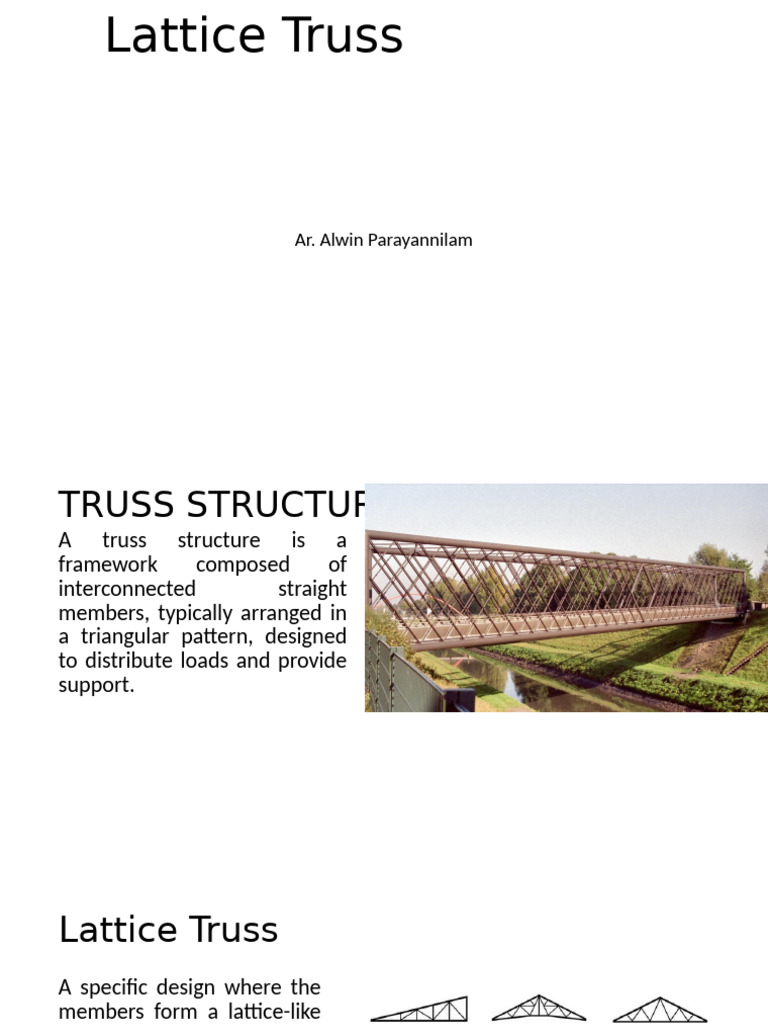 Lattice Truss Structure Overview | PDF
